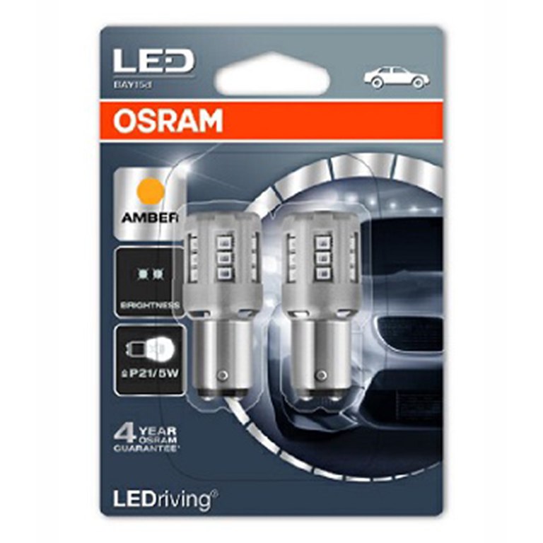 SIJAL PAR LED 12/ P21/5W 1457YE-02B BAY15D ZUTA OSRAM