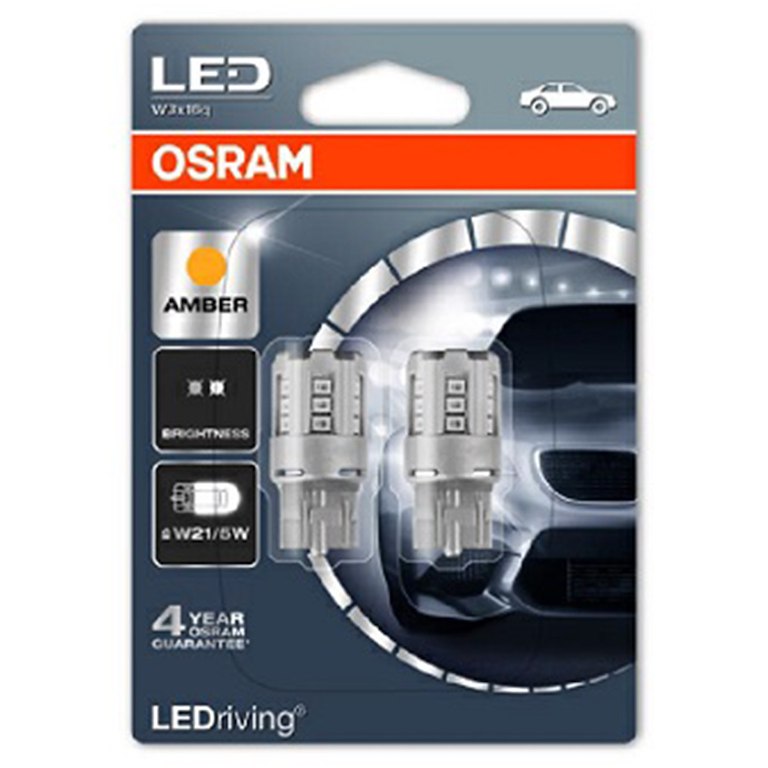 SIJAL PAR LED 12/ W21/5W 7715YE-02B 1W W3x16Q ZUTA OSRAM