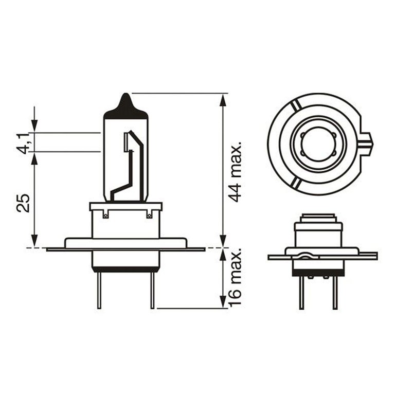 SIJ GAR 12V H7 GIGA 1987301107=1987301426 ( ) X2 SIJALICE BOSCH