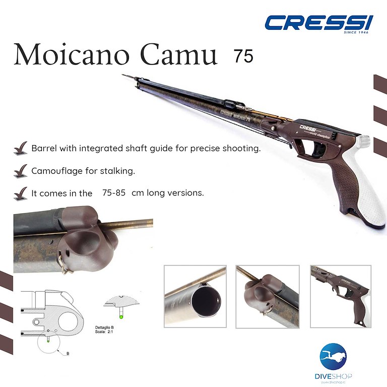 Puška za podvodni ribolov Cressi Mohicano 75