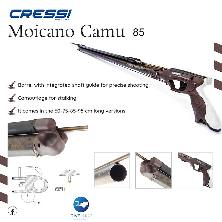 Puška za podvodni ribolov Cressi Mohicano 85