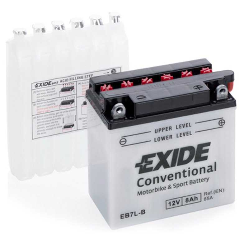 AKUM EXIDE MOTO 12V8AH D+ YB7L-B