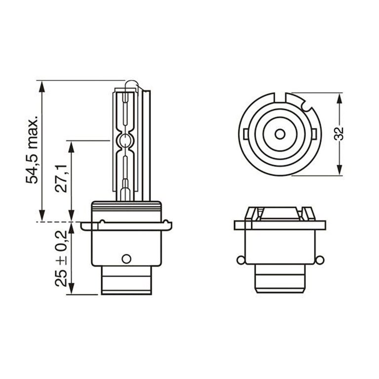 SIJ D2S 35W XENON 1987302904 ( ) BOSCH