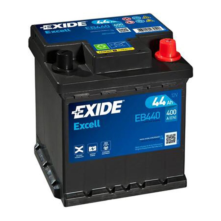 AKUM EXIDE EXCELL 12V44AH D+ KOCKA FIAT EB440 ( B36 )