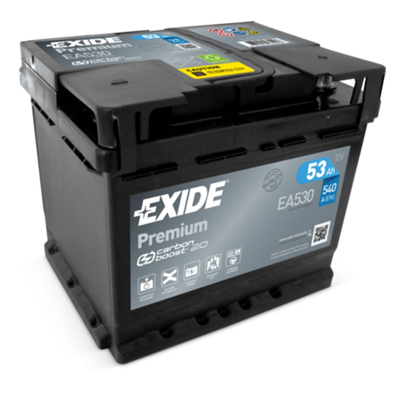 AKUM EXIDE PREMIUM 12V53AH D+ EA530 ( C30 ) FIAT