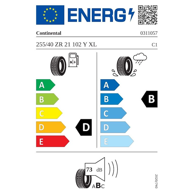 CONTI 255/40X21 102Y XL FR SPORT CONTACT 6 * EB73