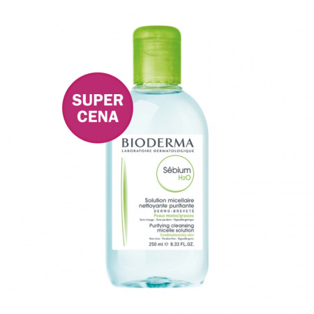 BIODERMA SEBIUM H20 MICELARNI RASTVOR ZA MEŠOVITU KOŽU 250ML PROMO