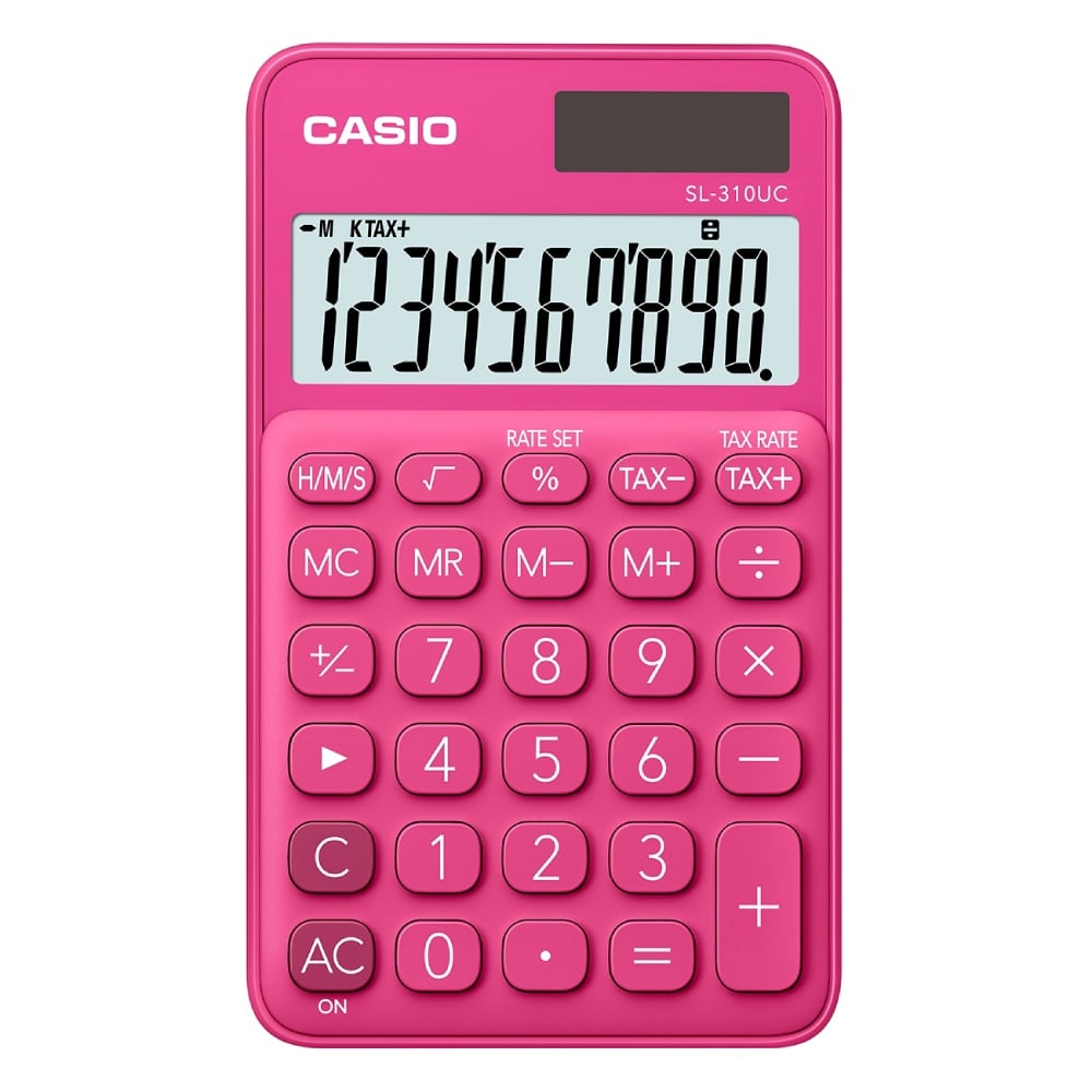 CASIO SL 310 Džepni kalkulator Crvena