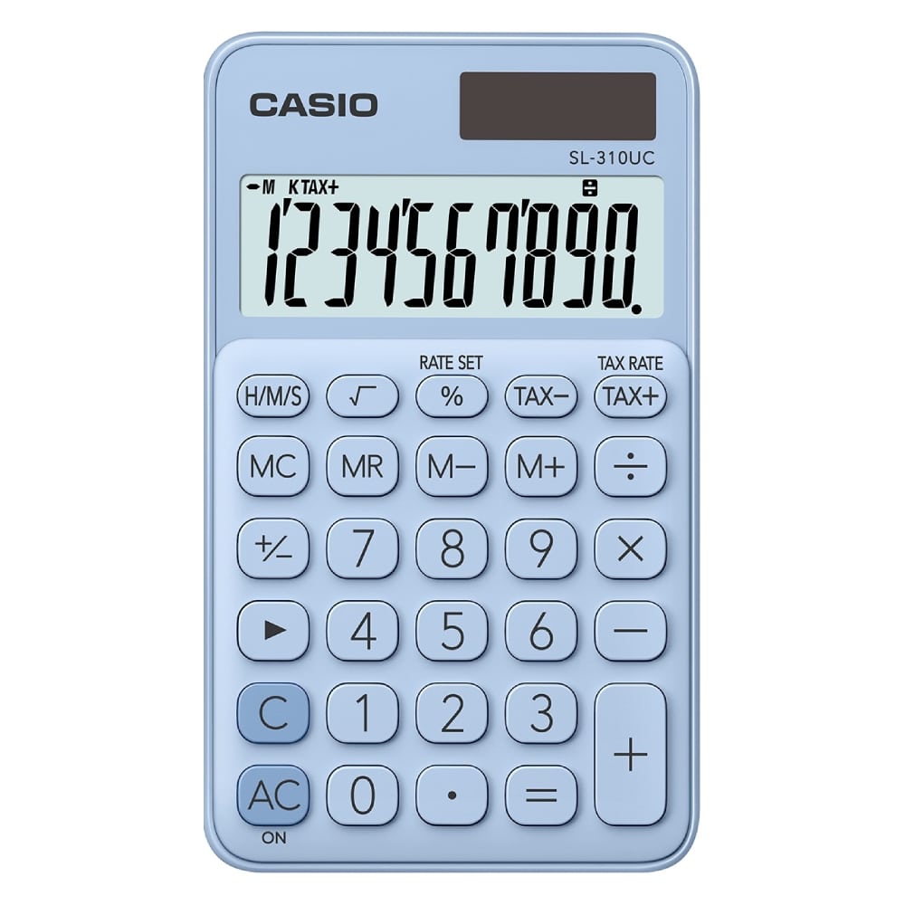 CASIO SL 310 Džepni kalkulator Svetlo plava