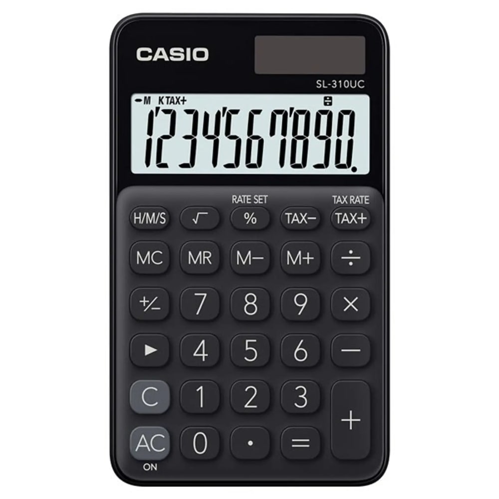 CASIO SL 310 Džepni kalkulator Crna