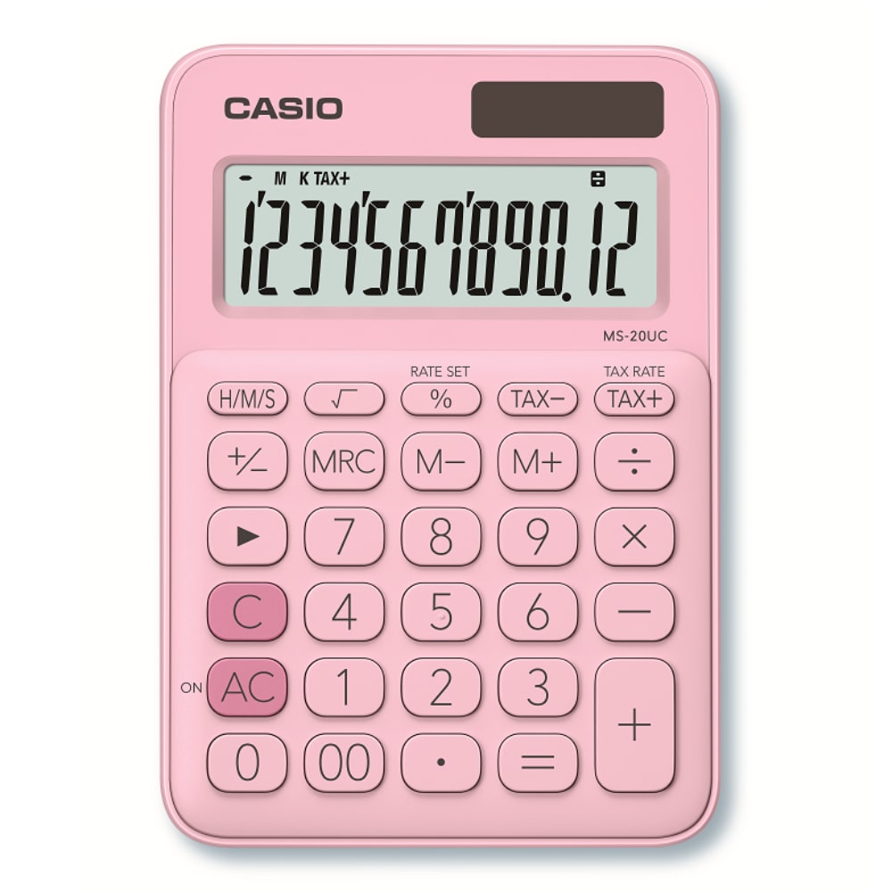 CASIO MS 20 UC Kalkulator Roze