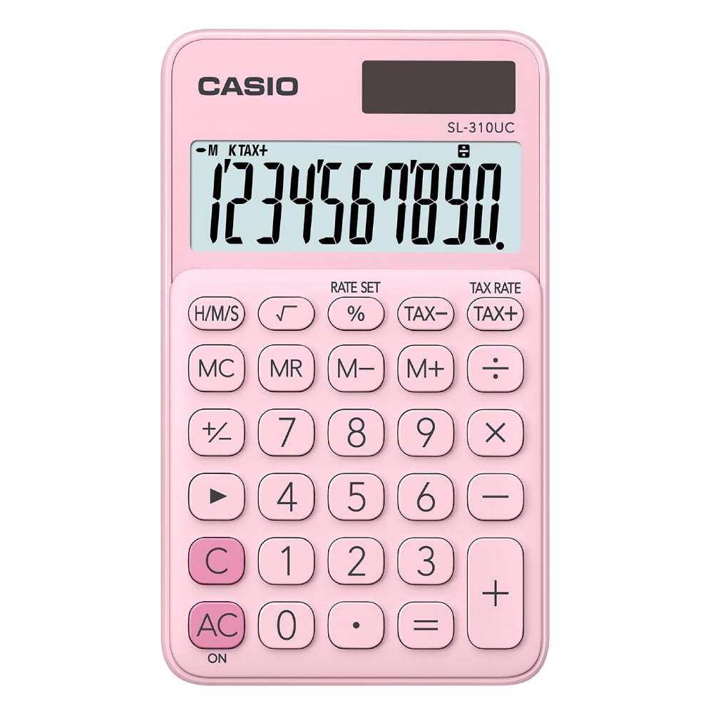 CASIO SL 310 Džepni kalkulator Roze