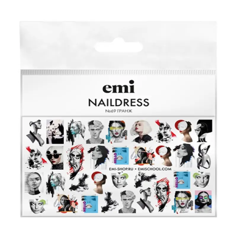 E.MI Nalepnice za nokte Slider Design 68 Collage