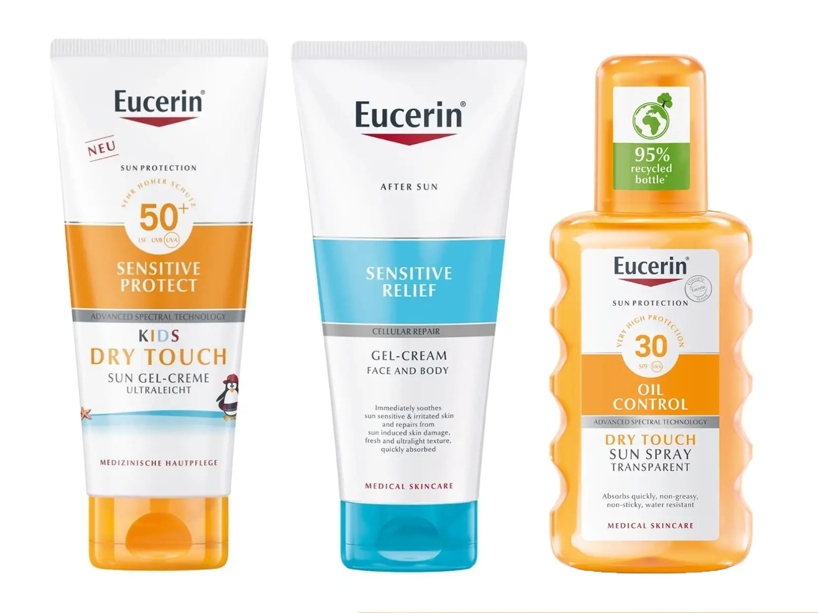 Eucerin Set za zaštitu od sunca, 3 proizvoda