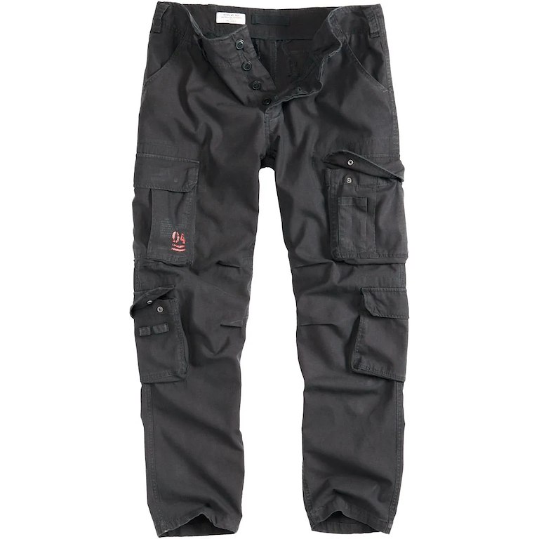 SURPLUS AIRBORNE SLIMMY CRNE PANTALONE