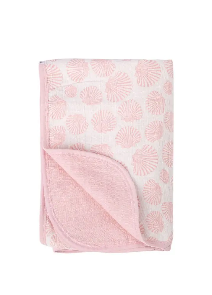 L`ESSENTIEL MAISON Seashell Prekrivač za bebe, 120 x 120 cm, Roze