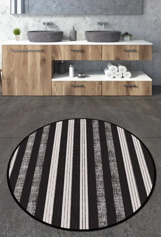 L'Essentiel Maison Kupatilski otirač Barcode, 120cm, Crno-beli