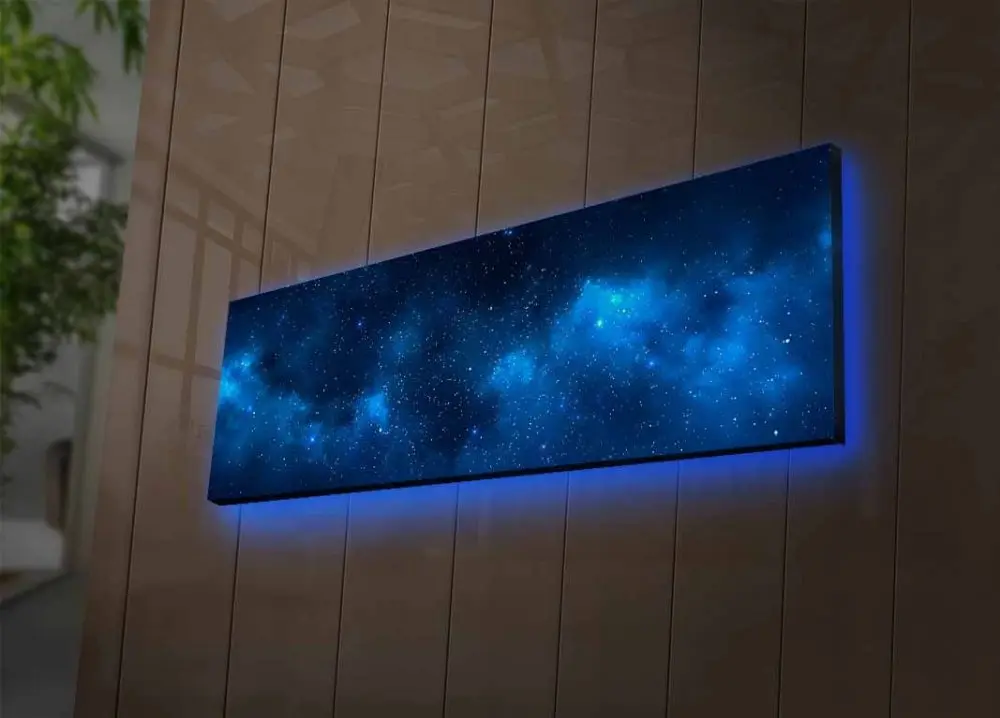 Wallxpert 3090NASA 017 Dekorativna LED slika, 30x90cm