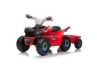 Dečiji Motor ATV na baterije sa prikolicom TS-039 crveni