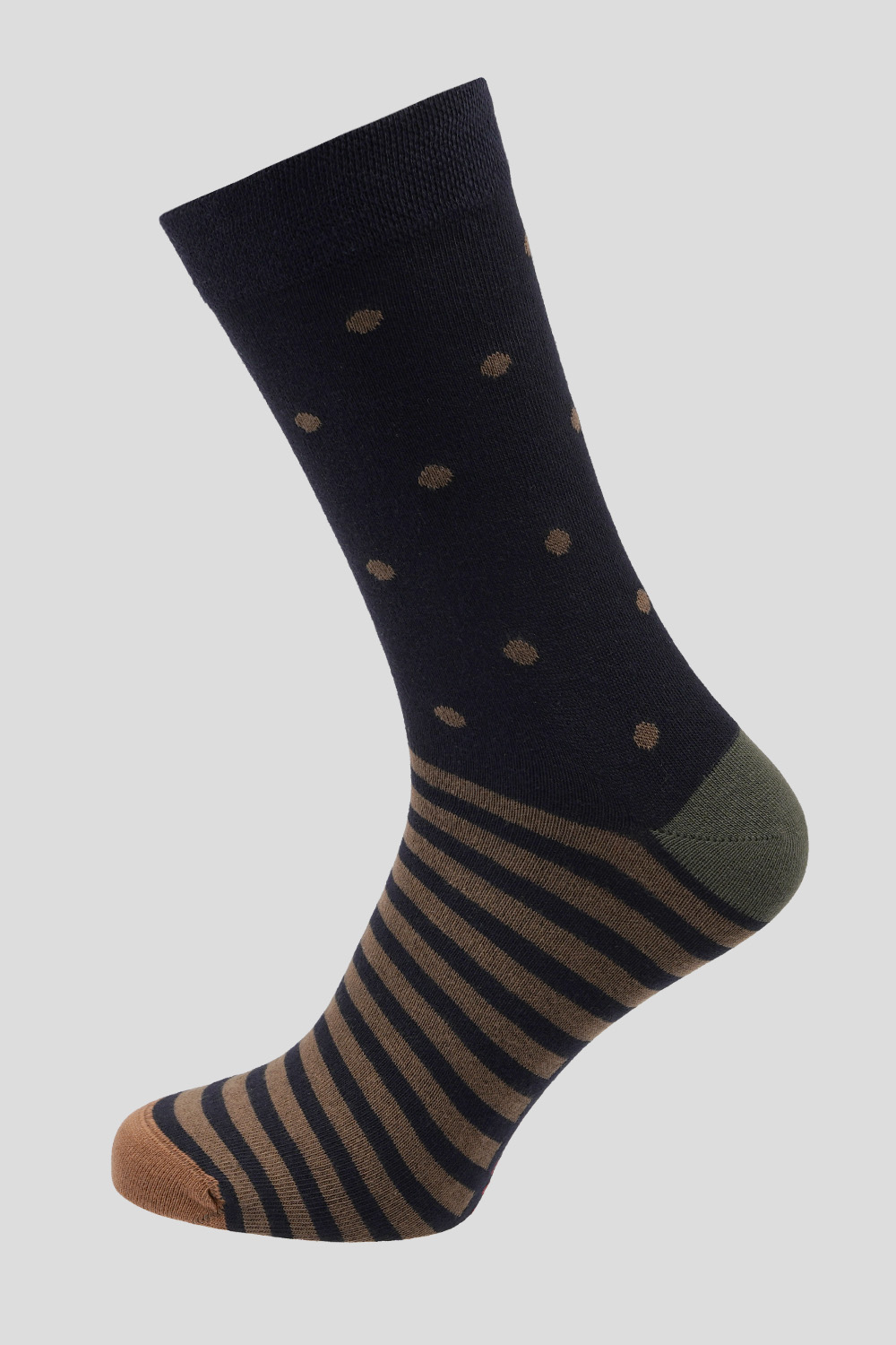 Teget-braon šarene čarape