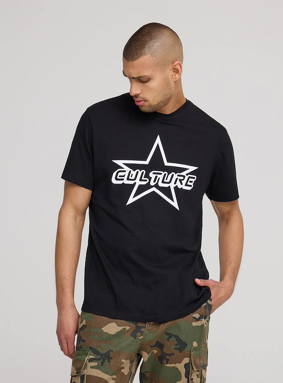 Majica sa printom zvezde Crna