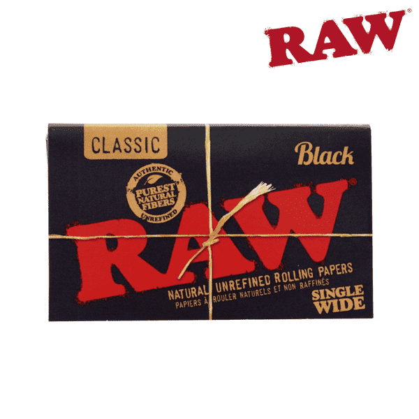 Raw Black Papir za Motanje 50 Single Wide Double