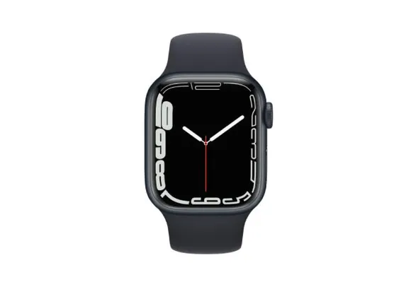 Apple Watch Series 7 GPS, 45mm Midnight Aluminium Case with Midnight Sport Band - Regular