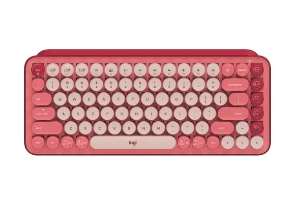 Logitech Bežična mehanička tastatura Pop Keys - Crveno-roze