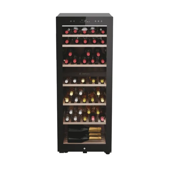 Haier Wine Bank 50 Serie 7 HWS77GDAU1 Kompresorska rashladna vitrina za vino Samostojeće Crno 77 flaše