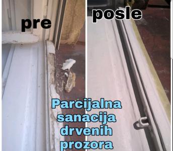 Parcijalna sanacija drvenih prozora 0644931300