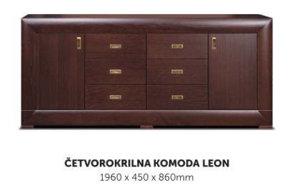 Cetvorokrilna Komoda Leon