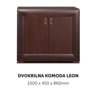 Dvokrilna Komoda Leon