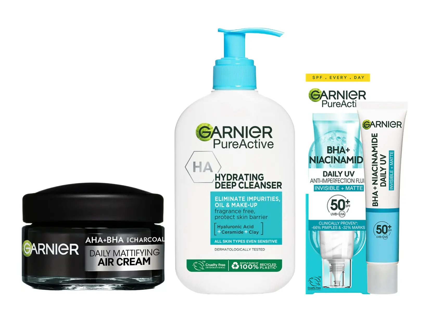 Garnier Pure Set za negu lica, 3 proizvoda