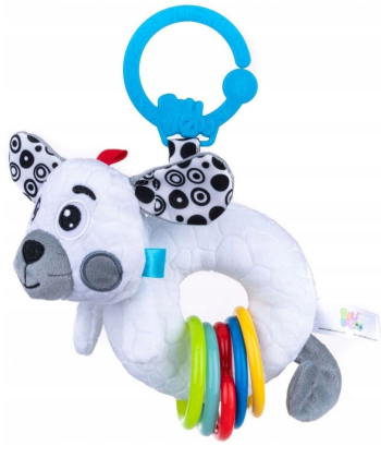 Bali Bazoo Plišana Igračka za bebe Dog Pendat With a Rattle BZ80181