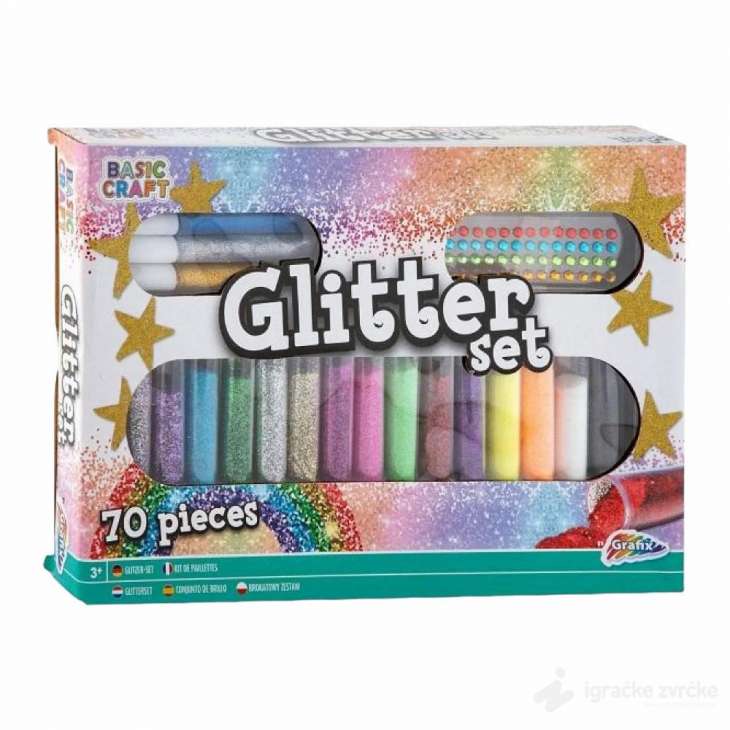 Glitter set za ukrašavanje 70pcs