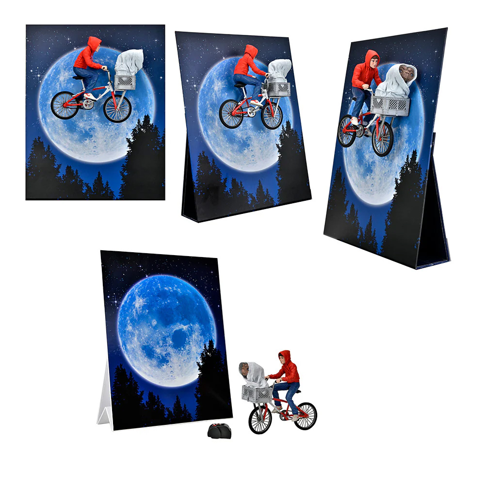 E.T. the Extra-Terrestrial Action Figure Elliott & E.T. on Bicycle (13 cm)