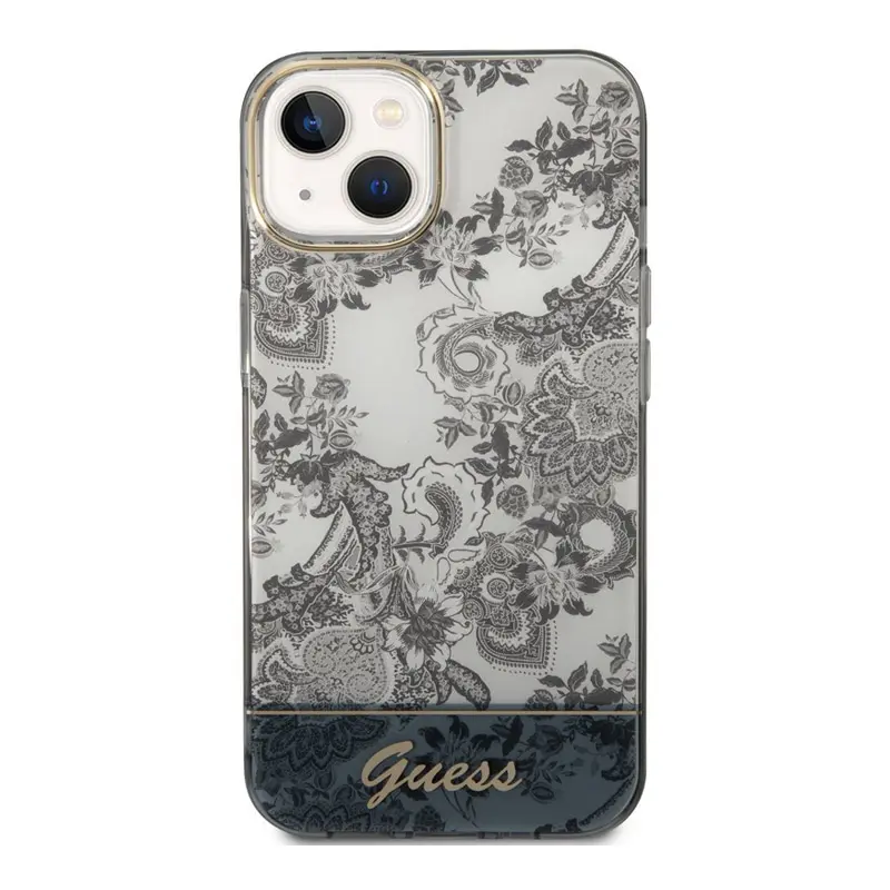 GUESS Maska za telefon PC/ TPU Toile De Jouy za iPhone 14 Plus siva