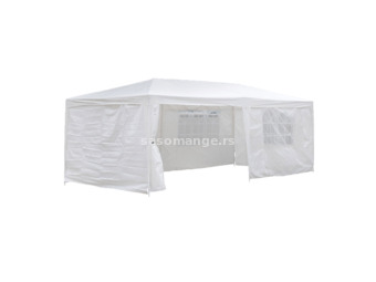 OUTDORLIFE Baštenski paviljon 3x6m GAZEBO Metal i Poliester Bela