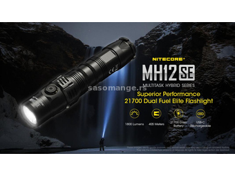 Baterijska lampa NITECORE MH12SE 1.800lm 405m