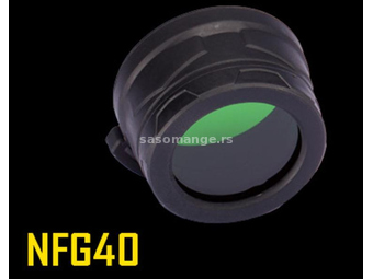 Zeleni filter za baterijske lampe NITECORE NFG40 FLASHLIGHT ACCESSORIES