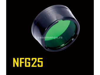 Zeleni filter za baterijske lampe NITECORE NFG25 FLASHLIGHT ACCESSORIES