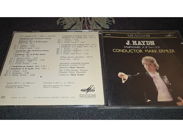 J. Haydn, Symphonies `A` `B` Nos. 1, 2, 3 , ORIGINAL