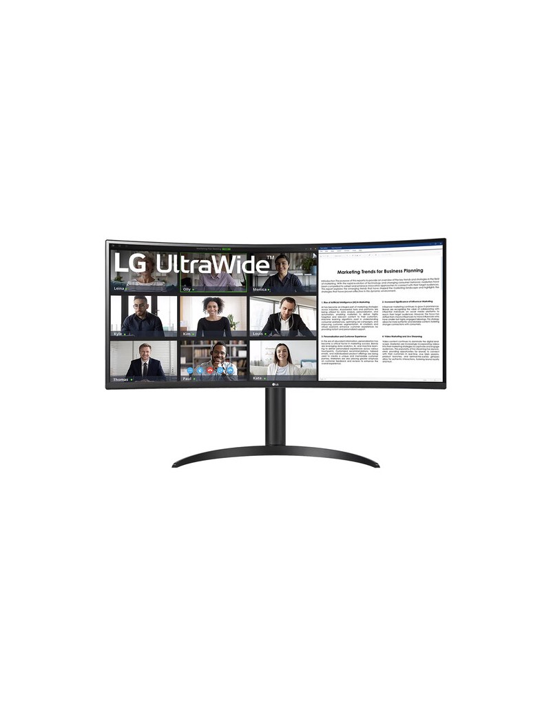 LG UltraWide 34WR55QC-B 34" QHD Curved Monitor