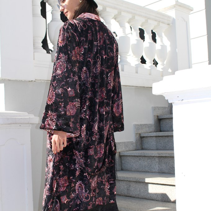Kimono BLACK RESE