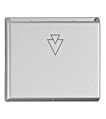 Hotel card switch Top Module, silver
with Switch, Delay of 25s, Top Module, VISIO S 55 (55x55), ABS, ROHS, srebrno