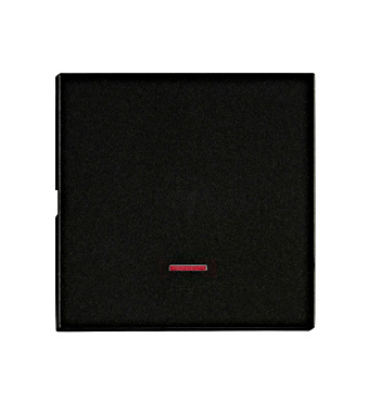 Tipka za VISIO S 55, s crvenom lećom za indikaciju, crna
VISIO S 55 (55x55)