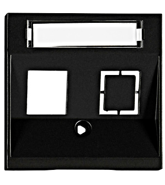 Pokrov za 1xRJ45 Toolless line s natpisnim poljem, crni
VISIO S 55 (55x55)
