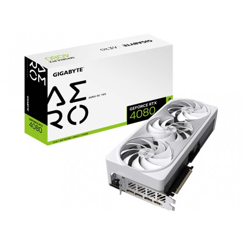 Grafička karta GIGABYTE RTX4080 GV-N4080AERO OC-16GD NVD/16GB/GDDR6X/256bit