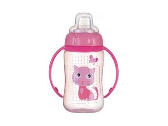 CANPOL BABIES FLASICA/SOLJA SA KLJUNOM I RUCKAMA 56/512 "HAPPY ANIMALS - TRAINING" 320ML - CAT