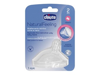 CHICCO CUCLA NATURALFEELING SIL. 2M+ 1 KOM